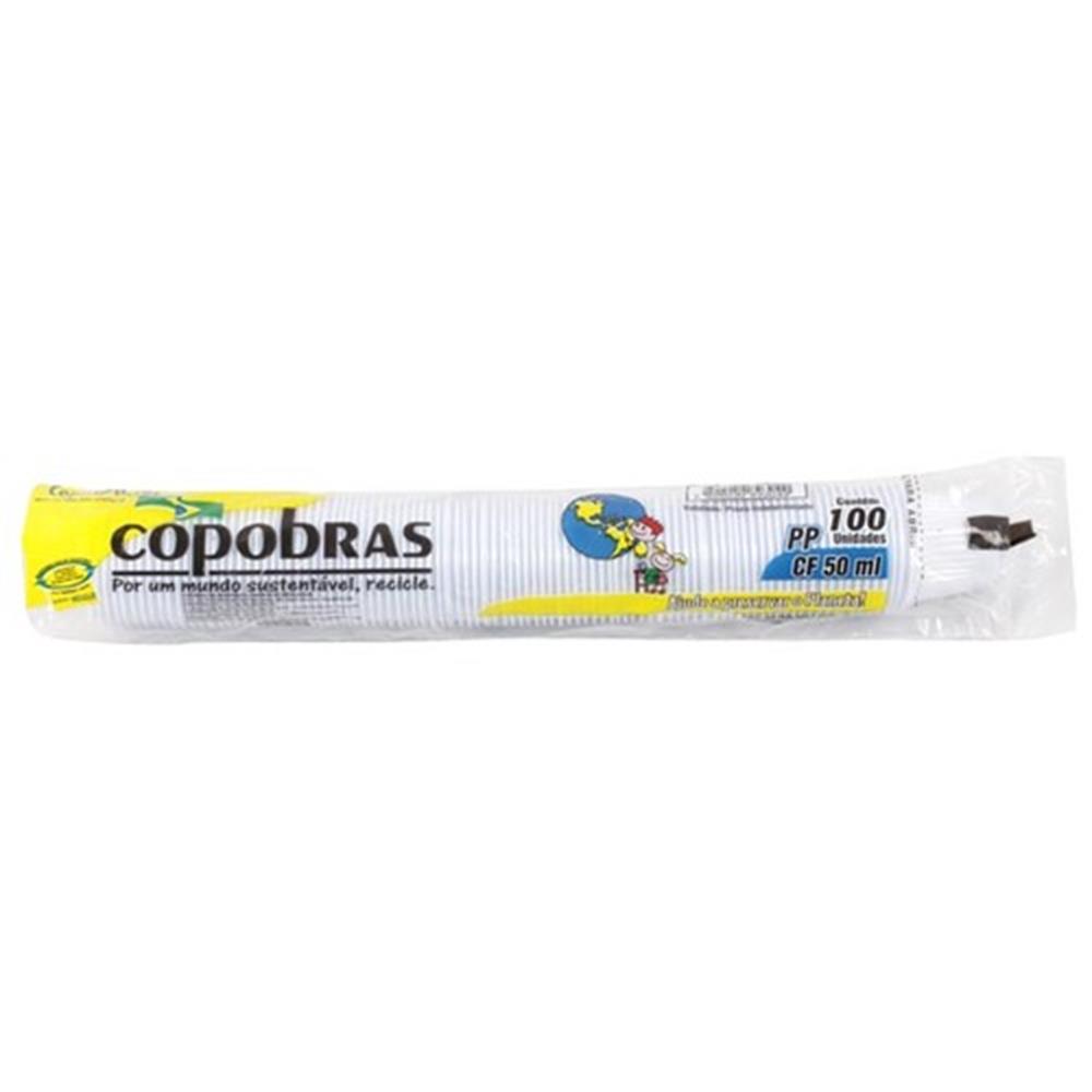 COPO DESCARTÁVEL COPOBRAS 50ML 100UN CAFÉ - lavagnoli