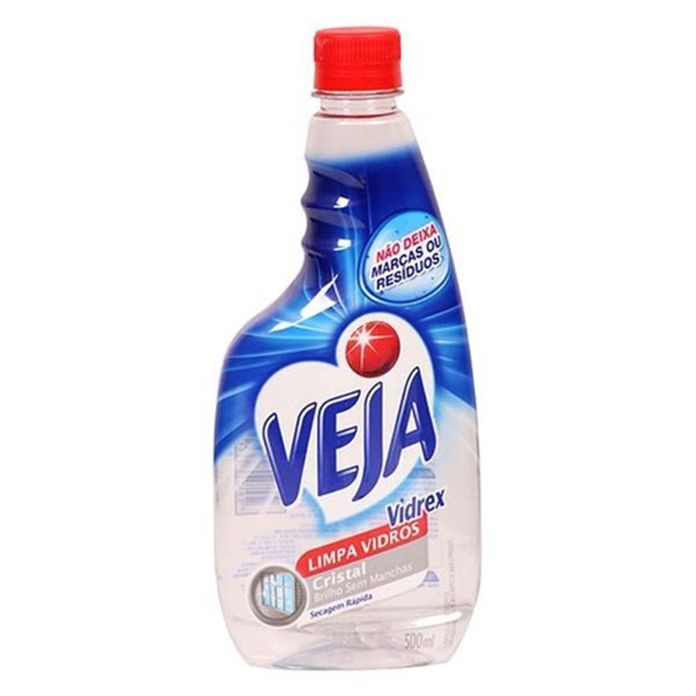 LIMPA VIDROS VEJA VIDREX REFIL 500ML CRISTAL - lavagnoli