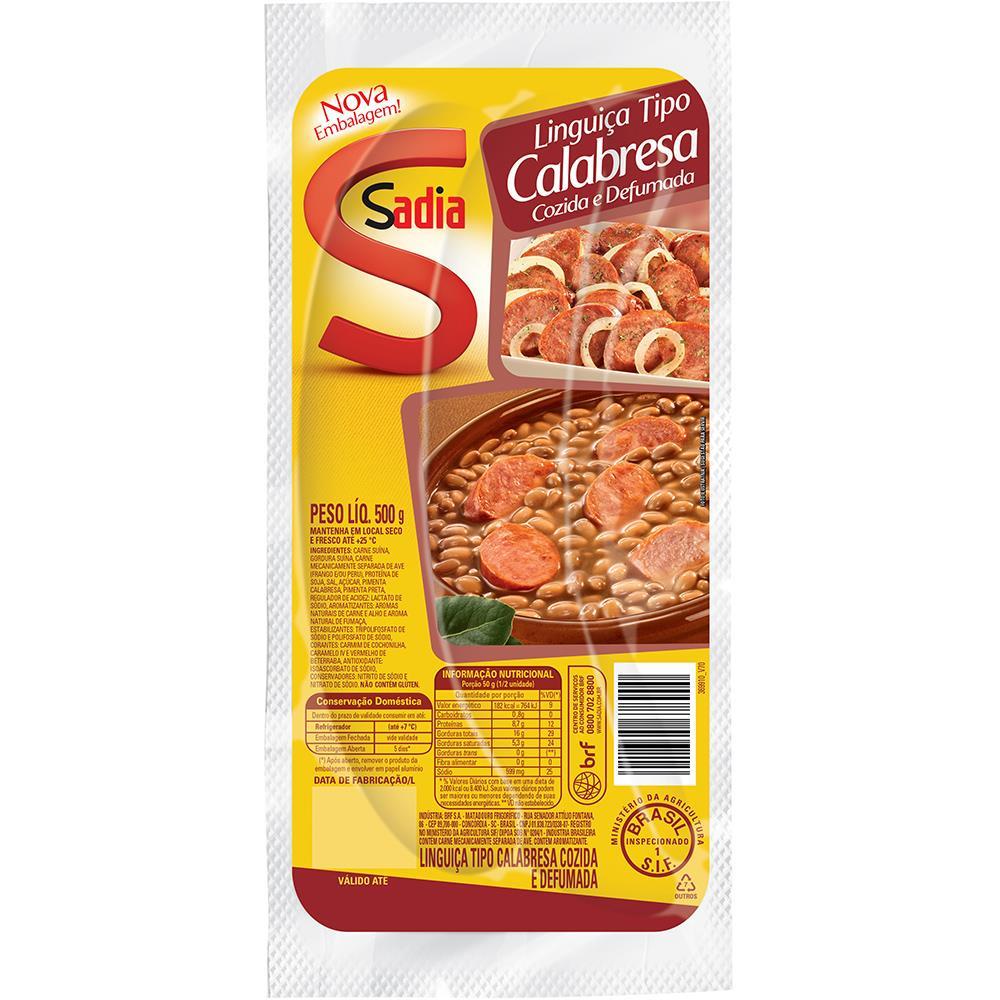 LINGUIÇA CALABRESA SADIA 500G - lavagnoli