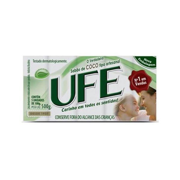 SABÃO UFE 5X100G COCO - lavagnoli