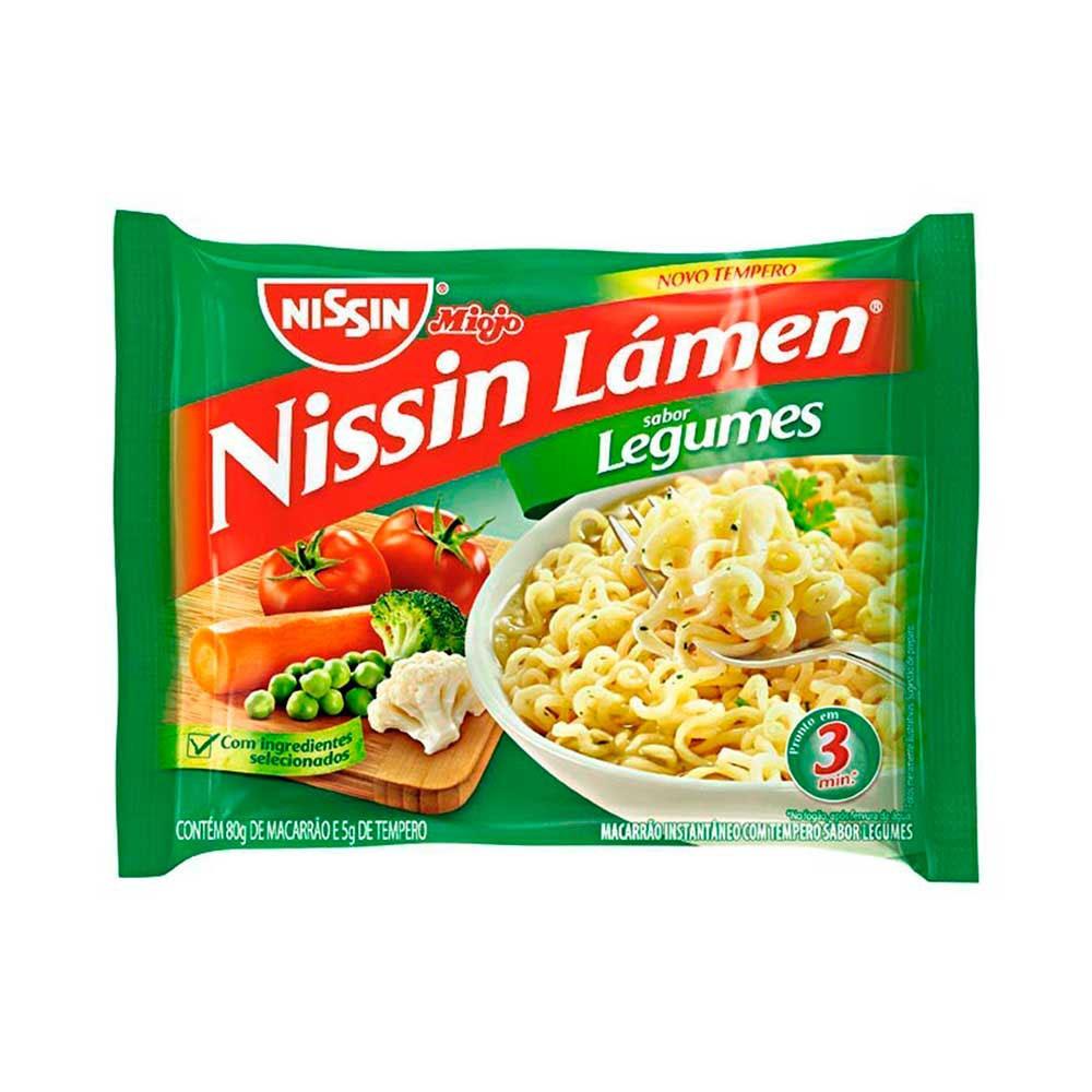 MACARRÃO INSTANTÂNEO NISSIN 85G LEGUMES - lavagnoli