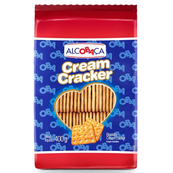 BISCOITO ALCOBAÇA 400G CREAM CRACKER - lavagnoli