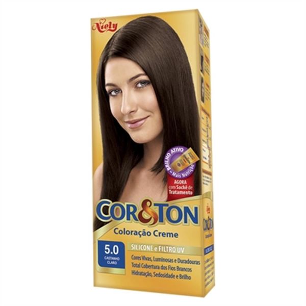 TINTURA COR E TON 5.0 CASTANHO CLARO - lavagnoli