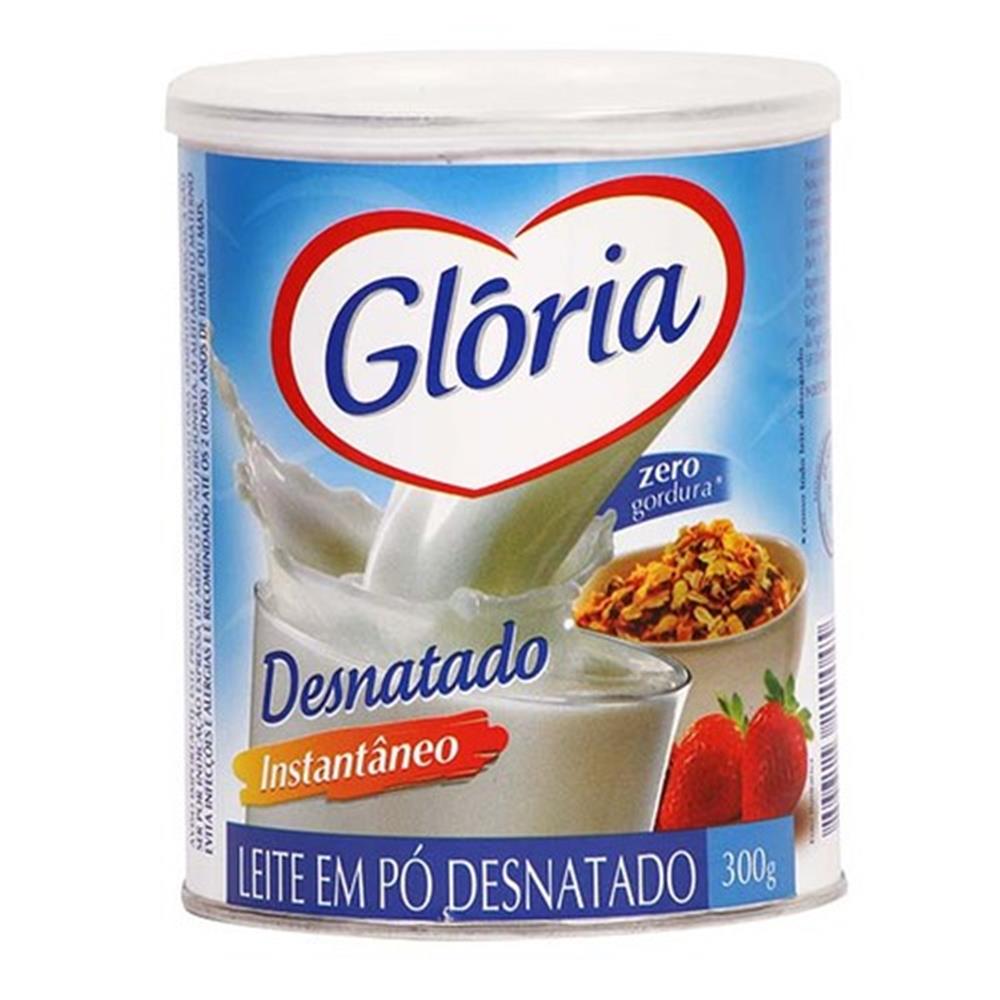 LEITE PÓ GLÓRIA INSTANTÂNEO LATA 300G DESNATADO - lavagnoli