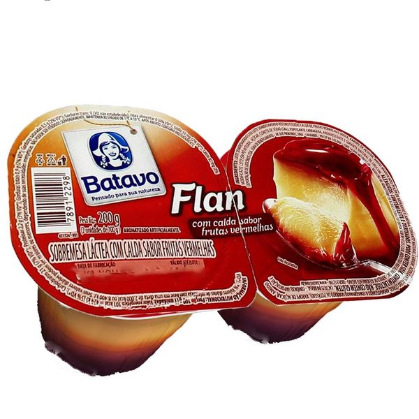 FLAN BATAVO 200G FRUTAS VERMELHAS - lavagnoli