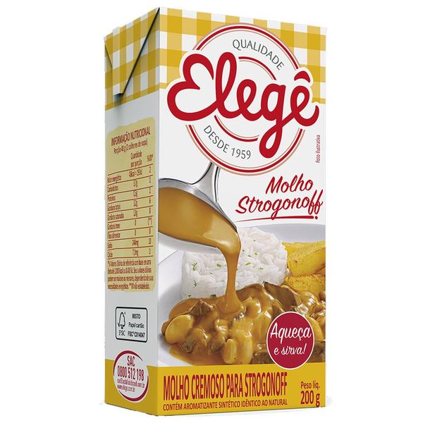 MOLHO ELEGE LÁCTEO 200G STROGONOFF - lavagnoli
