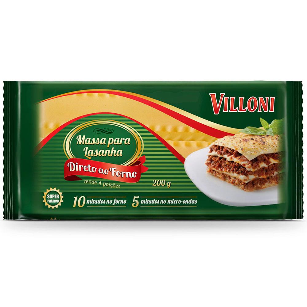 LASANHA VILLONI 200G DIRETO AO FORNO - lavagnoli