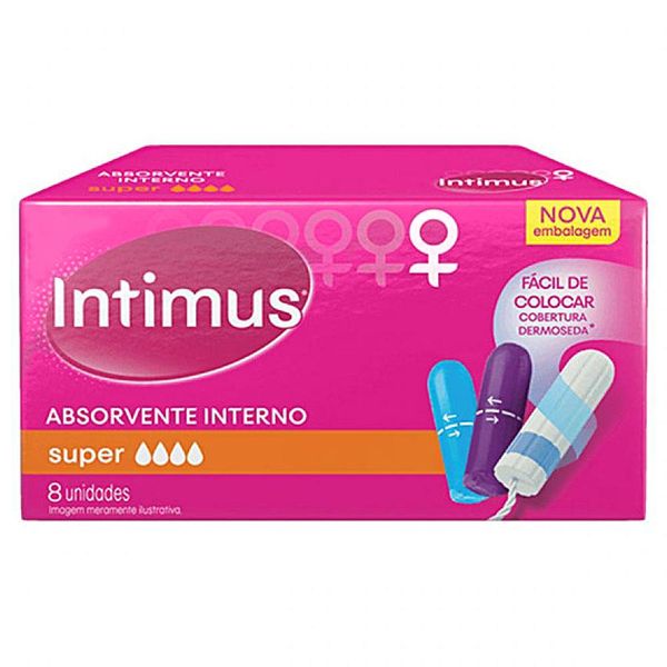ABSORVENTE INTERNO INTIMUS 8UN SUPER - lavagnoli