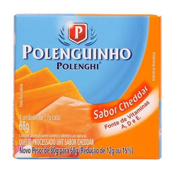 QUEIJO POLENGUINHO 68G CHEDDAR - lavagnoli