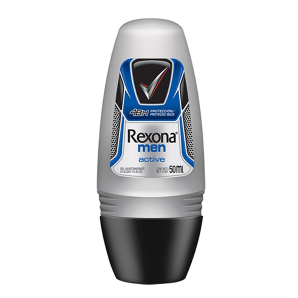 DESODORANTE REXONA ROLL ON MEN 50ML ACTIVE - lavagnoli
