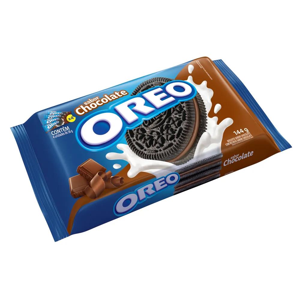 BISCOITO RECHEADO OREO 144G CHOCOLATE - lavagnoli