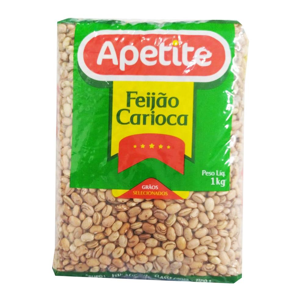 FEIJÃO CARIOCA APETITE TP1 1KG PREMIUM - lavagnoli