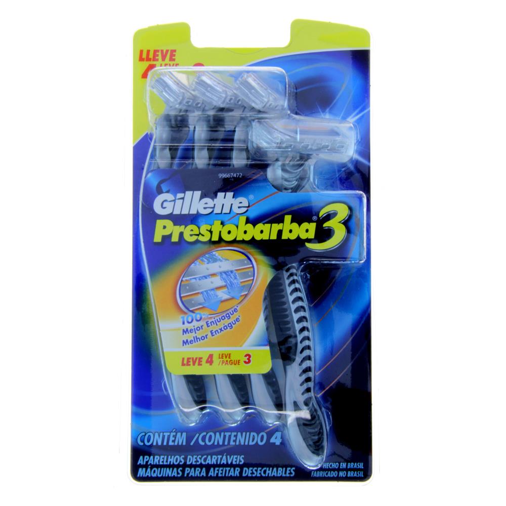 APARELHO GILLETTE PRESTO3 LEVE 4 PAGUE 3 - lavagnoli