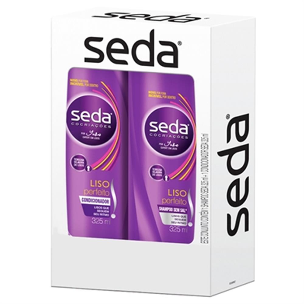 KIT SEDA SHAMPOO + CONDICIONADOR 325ML LISO PERFEITO - lavagnoli