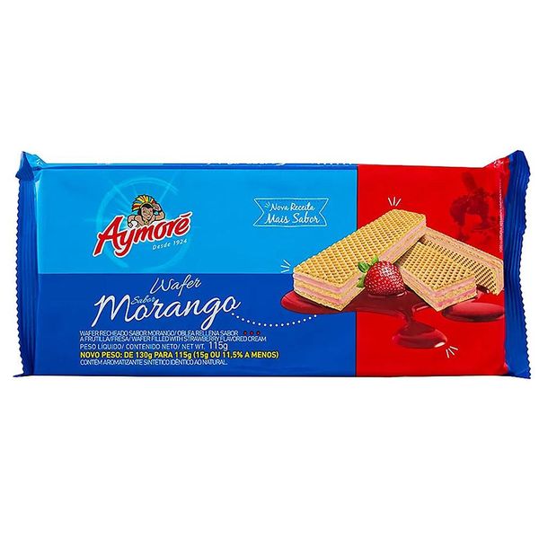 WAFER AYMORÉ 115G MORANGO - lavagnoli