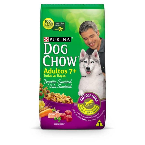 RAÇÃO DOG CHOW AD 1KG 7+ - lavagnoli