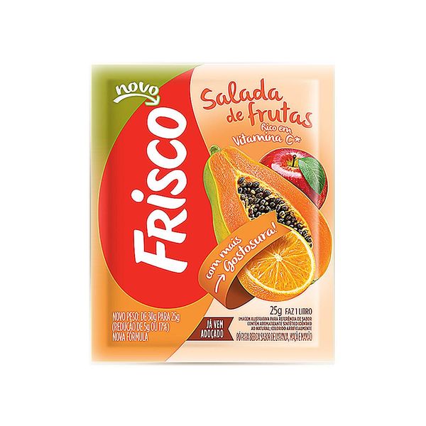 REFRESCO PÓ FRISCO 25G SALADA FRUTA - lavagnoli