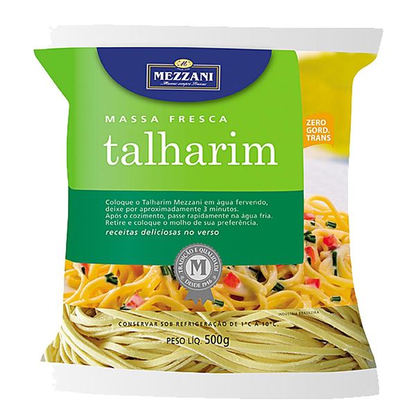 MASSA MEZZANI 500G TALHARIM - lavagnoli