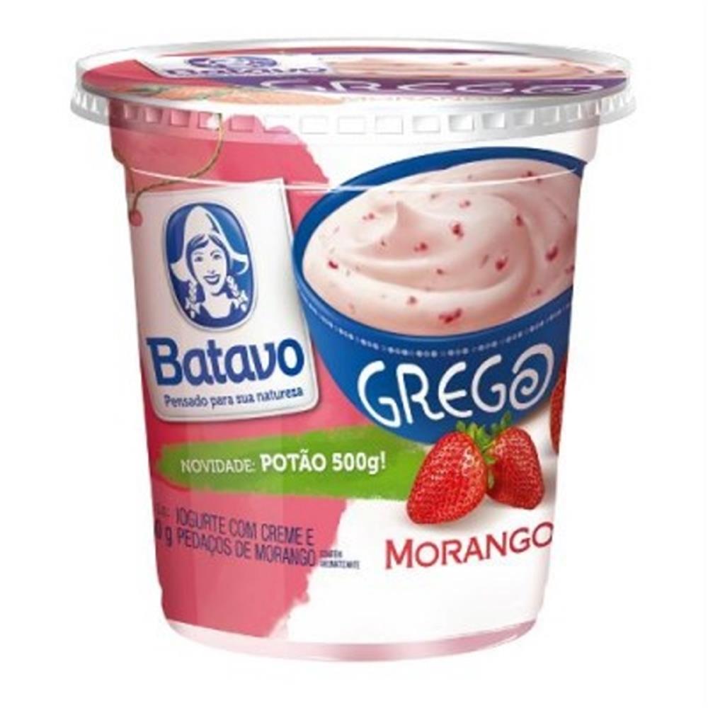 IOGURTE BATAVO GREGO 500G MORANGO - lavagnoli