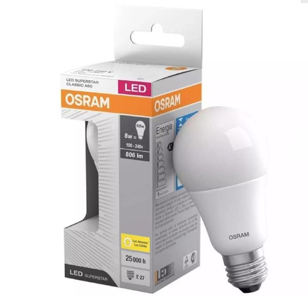 LÂMPADA OSRAM LED 8W - lavagnoli