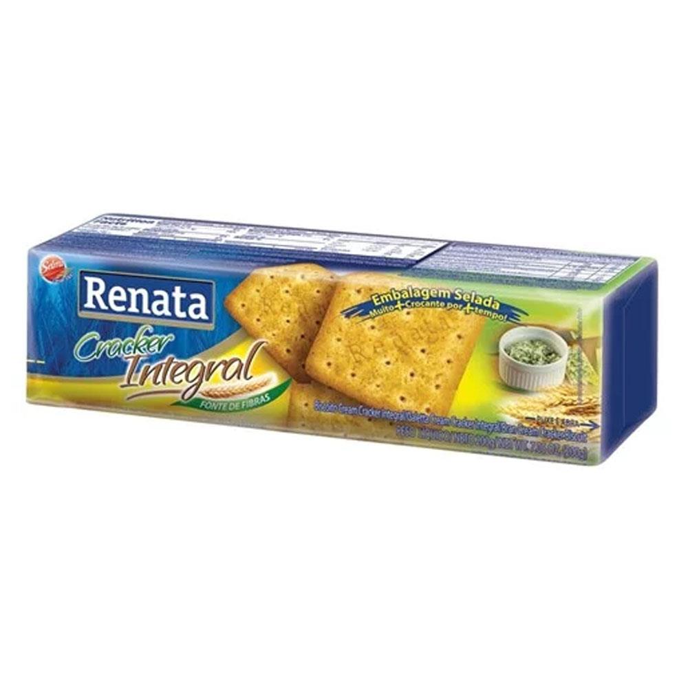 BISCOITO RENATA INTEGRAL 200G CREAM CRACKER - lavagnoli