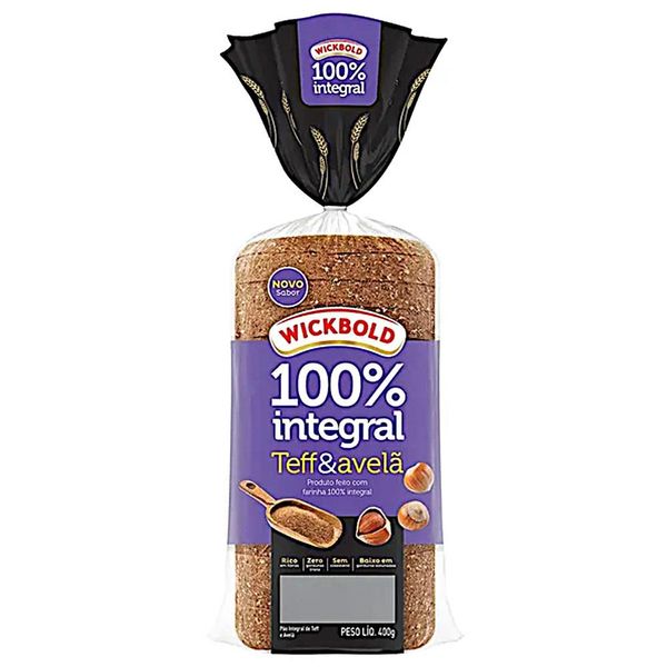 PÃO WICKBOLD INTEGRAL 400G TEFF/AVELÃ - lavagnoli
