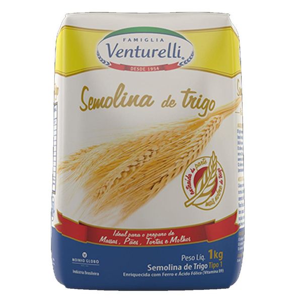 FARINHA TRIGO VENTURELLI 1KG SEMOLINA - lavagnoli
