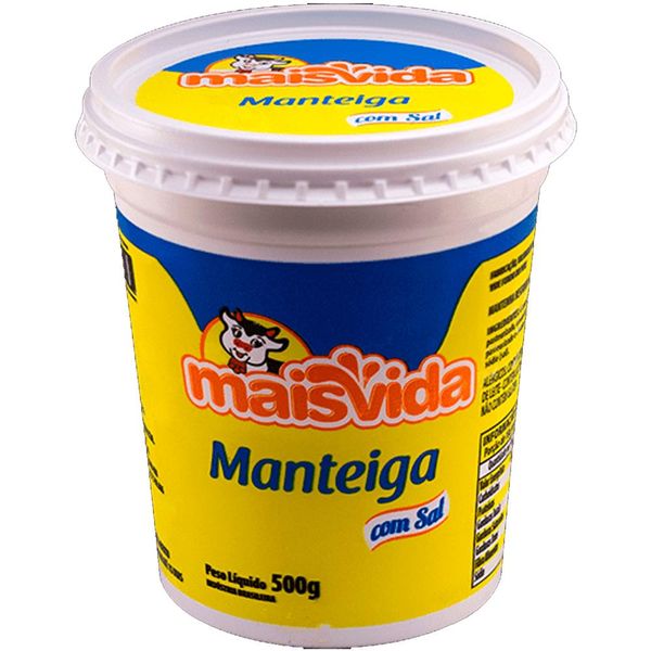 MANTEIGA MAIS VIDA 500G COM SAL - lavagnoli
