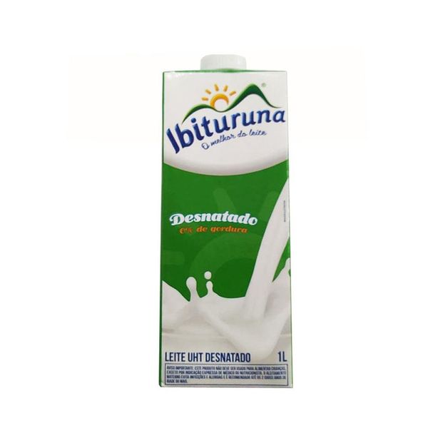 LEITE IBITURUNA UHT 1L DESNATADO - lavagnoli