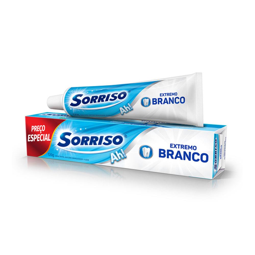 CREME DENTAL SORRISO 120G EXTREMO BRANCO - lavagnoli