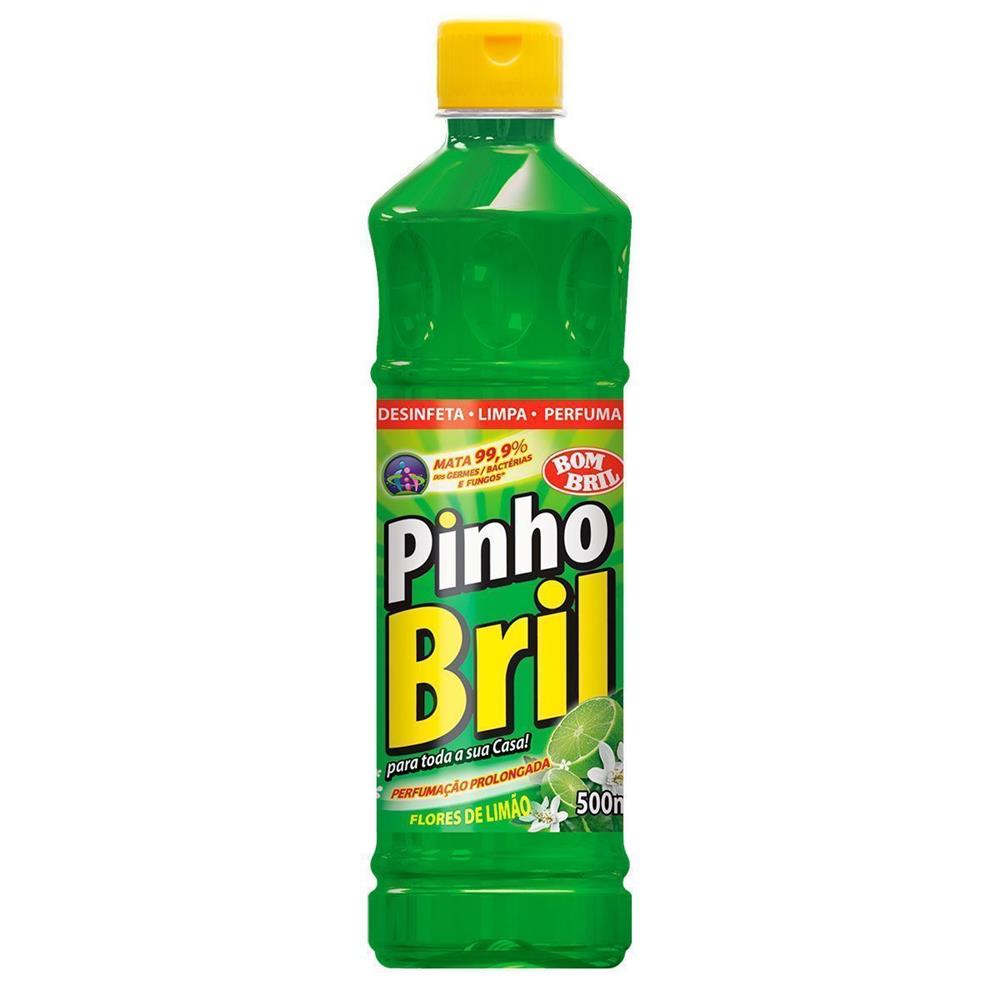 DESINFETANTE PINHO BRIL 500ML FLOR LIMÃO - lavagnoli