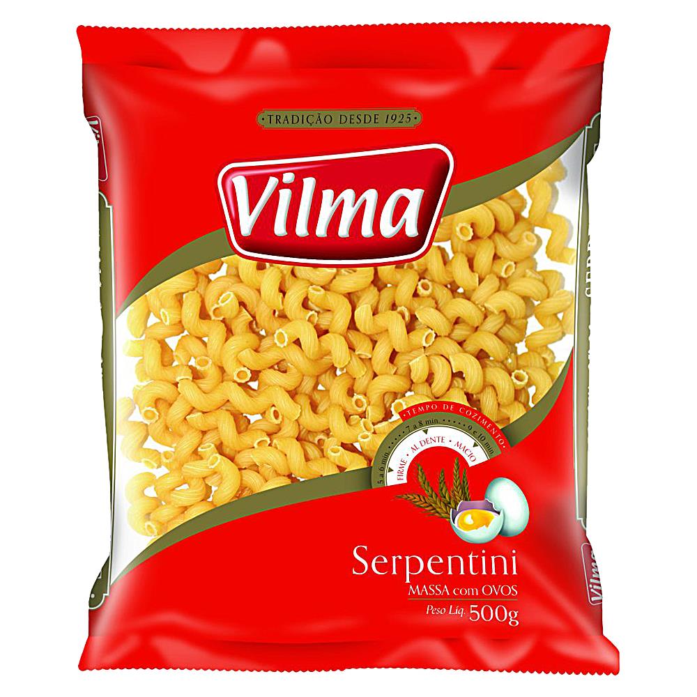 MACARRÃO VILMA C/OVOS 500G SERPENTINI - lavagnoli