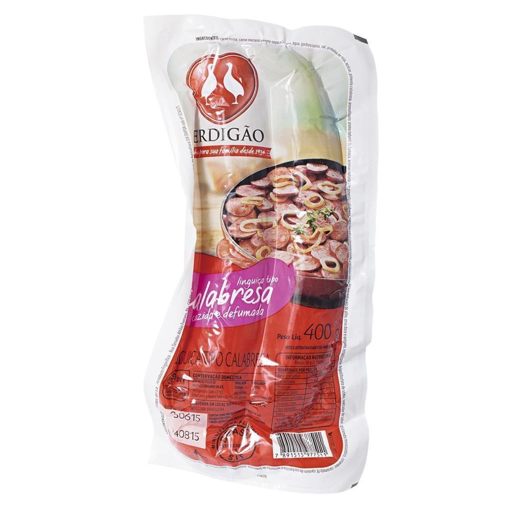 LINGUIÇA CALABRESA PERDIGÃO 400G DEFUMADA - lavagnoli