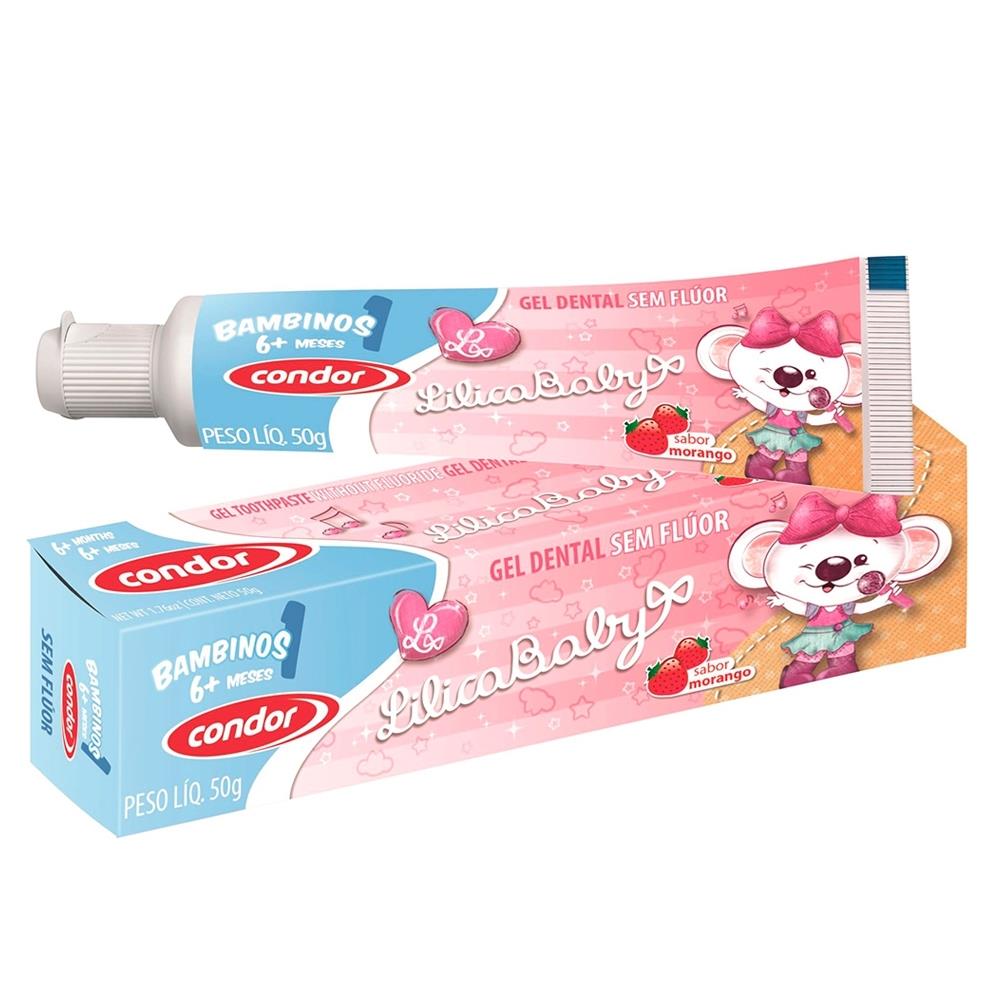CREME DENTAL CONDOR KIDS GEL 50G LILICA BABY - lavagnoli