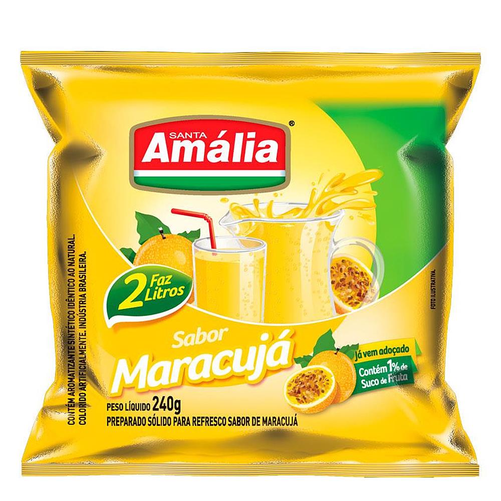 REFRESCO PÓ SANTA AMÁLIA 240G MARACUJÁ - lavagnoli