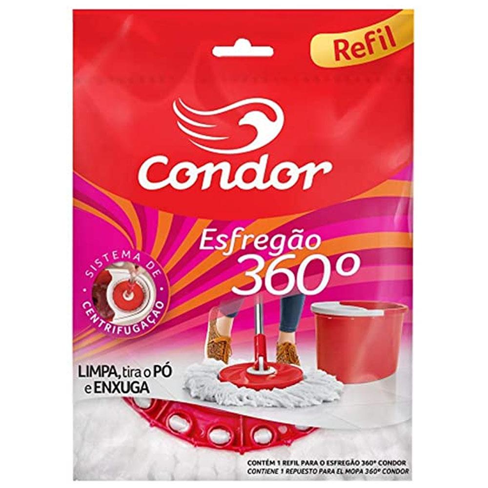 ESFREGÃO MOP CONDOR 360 REFIL 1UN - lavagnoli