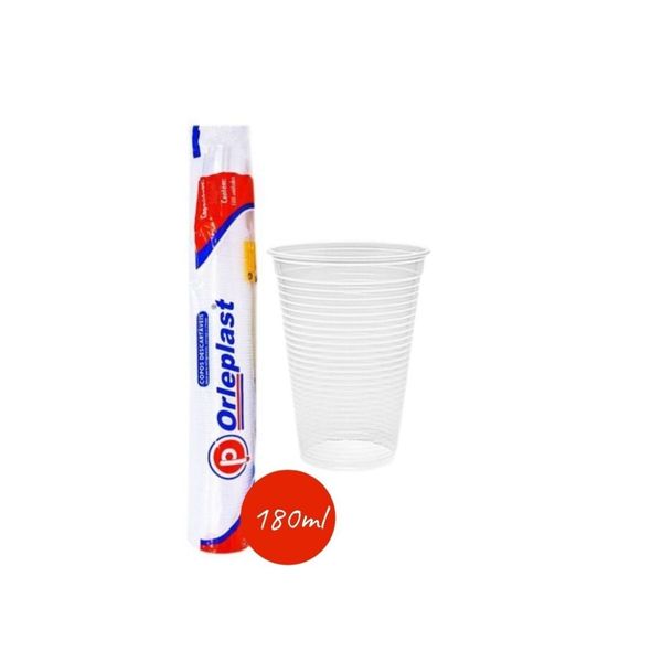 COPO DESCARTÁVEL ORLEPLAST 180ML 100UN - lavagnoli