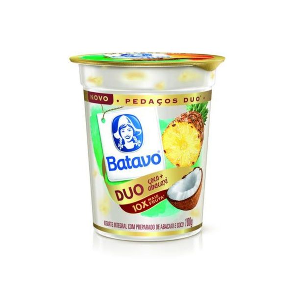IOGURTE BATAVO PED DUO 100G ABACAXI/COCO - lavagnoli