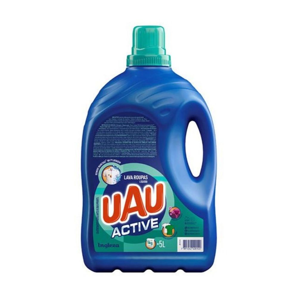 SABÃO LÍQUIDO UAU 5L ACTIVE - lavagnoli