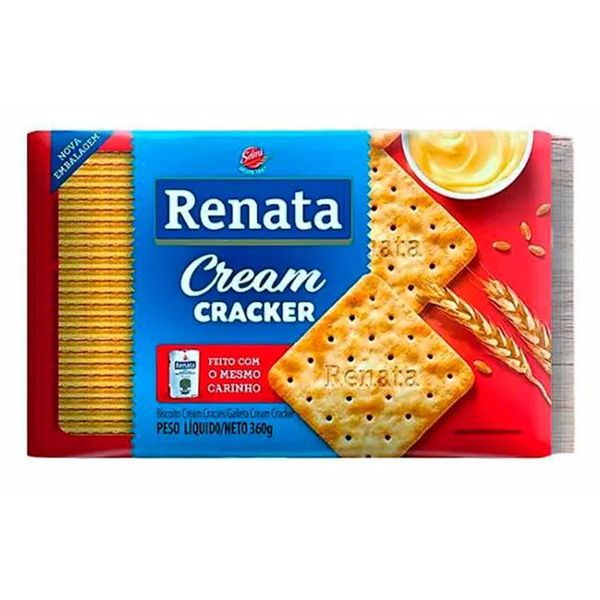 BISCOITO RENATA 360G CREAM CRACKER - lavagnoli BISCOITO RENATA 360G CREAM CRACKER - lavagnoli