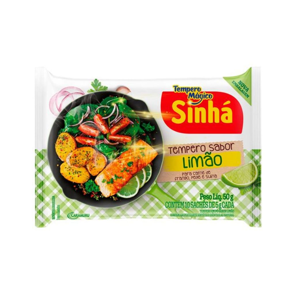 TEMPERO SINHÁ 50G LIMÃO - lavagnoli