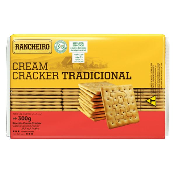 BISCOITO RANCHEIRO 300G CREAM CRACKER - lavagnoli