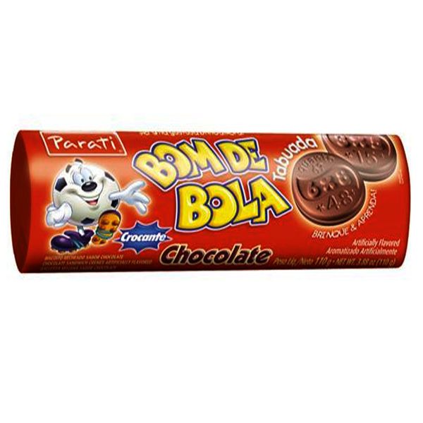 BISCOITO RECHEADO BOM DE BOLA 110G CHOCOLATE - lavagnoli