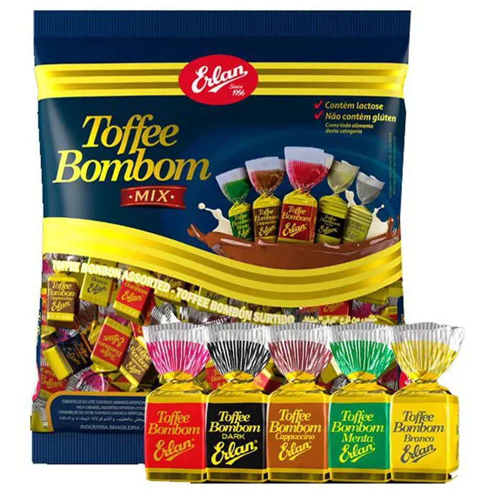 BALA ERLAN TOFFEE BOMBOM 500G MIX - lavagnoli