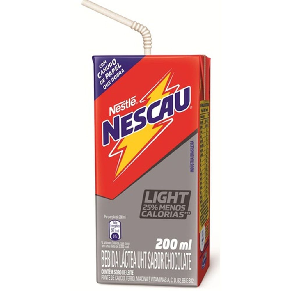 BEBIDA LÁCTEA NESCAU 200ML LIGHT - lavagnoli