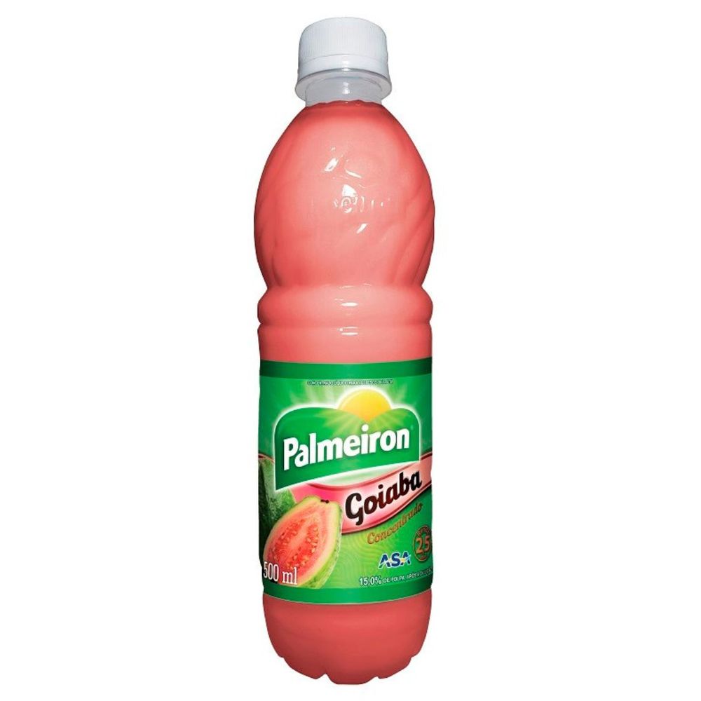 SUCO PALMEIRON CONCENTRADO PET 500ML GOIABA - lavagnoli