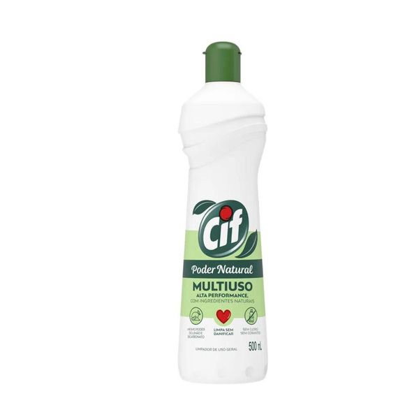 LIMPADOR CIF MULTIUSO 500ML NATURALS - lavagnoli