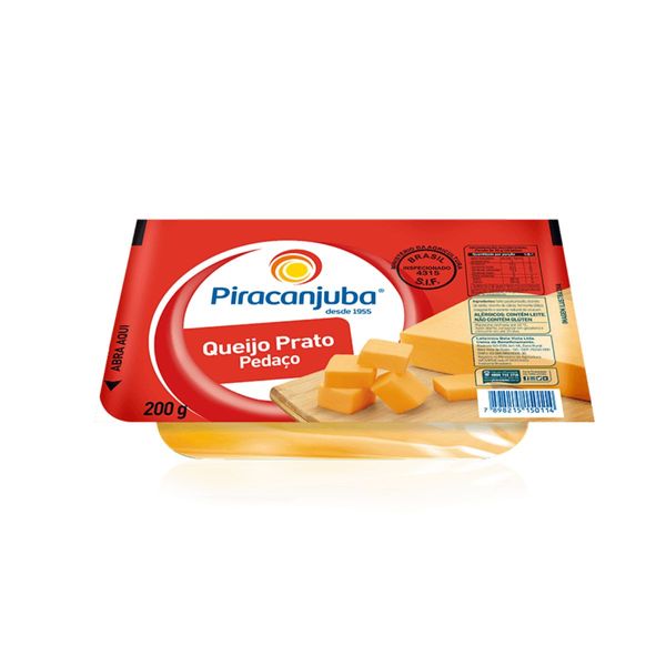 QUEIJO PRATO PIRACANJUBA 200G - lavagnoli