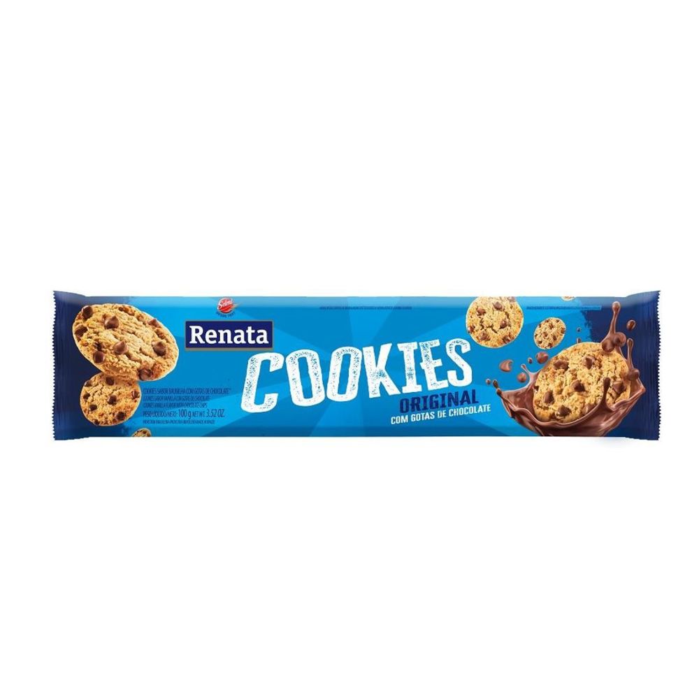 COOKIES RENATA 100G BAUNILHA/GOTA CHOCOLATE - lavagnoli