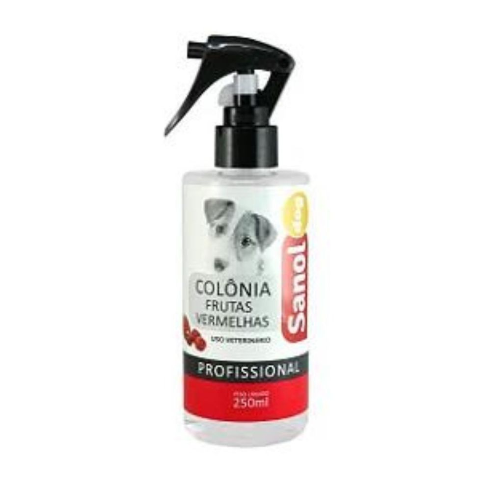 COLÔNIA SANOL DOG 250ML FRUTAS VERMELHAS - lavagnoli